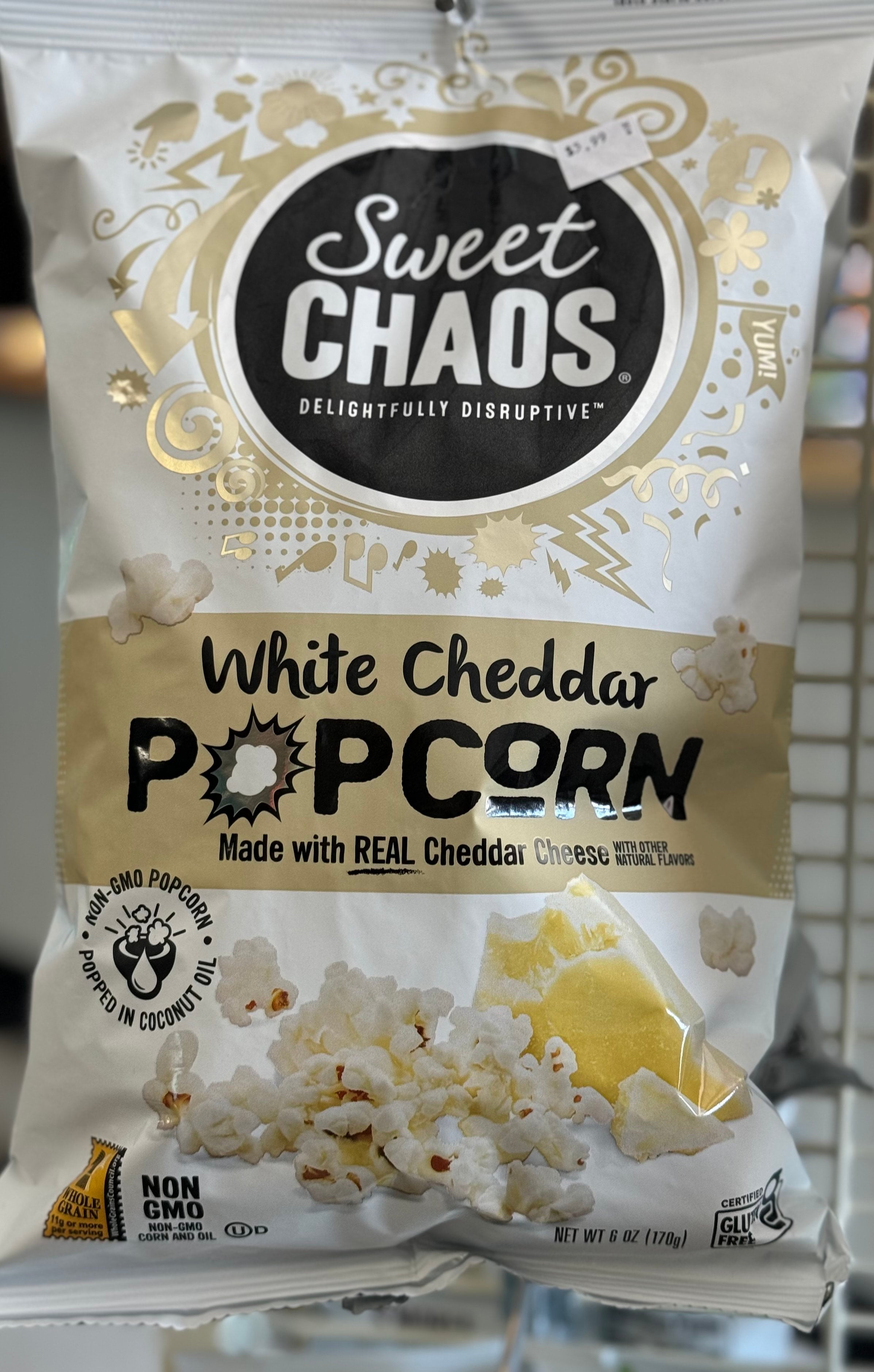 Sweet Chaos White Cheddar Flavor Popcorn, | Beaus Diner at Cambell Street